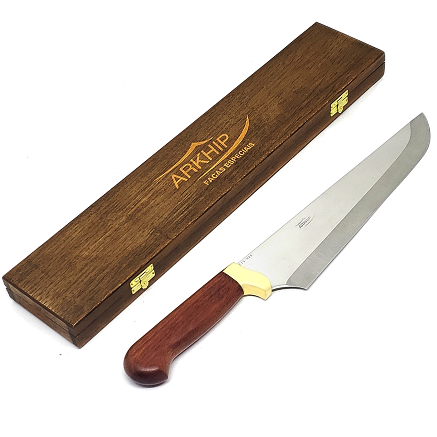 Faca Churrasco Arkhip Grill 10'' Cabo Madeira Caixa C15MAC - Faca ...