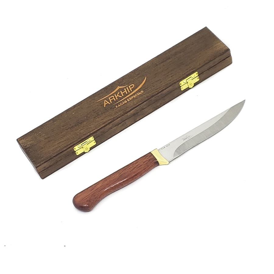 Faca Cozinha e Mesa Arkhip Petit 5'' Cabo Madeira Caixa C18MAC - Faca ...