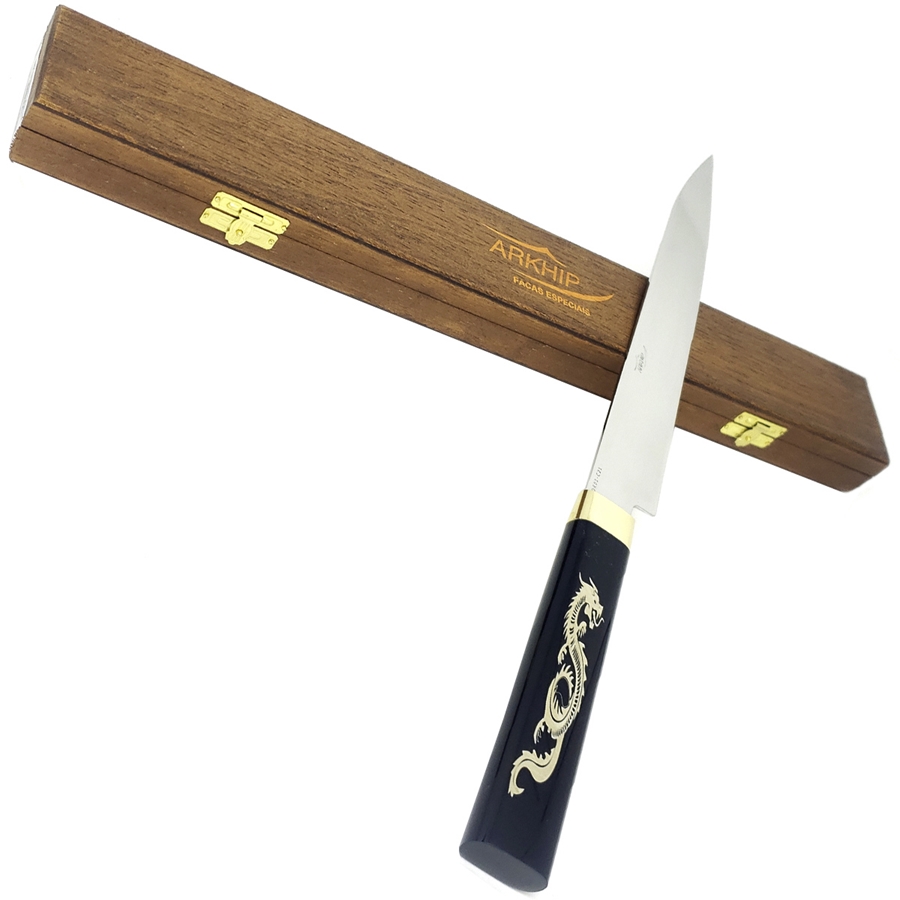 Faca Sashimi Arkhip Canhoto 9'' Cabo Acrílico Especial Caixa - ARKHIP